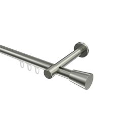 GARDINENSTANGE INNENLAUF Prestige Sitra 180 cm, 1-l&auml;ufig, 20 mm &Oslash; Edelstahl-Optik