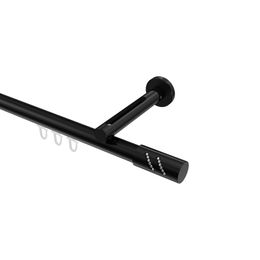 GARDINENSTANGE INNENLAUF Siteno Zoena 100 cm, 1-l&auml;ufig, 20 mm &Oslash; Schwarz