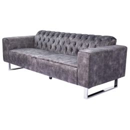 KAWOLA SOFA NILO Grau Velvet