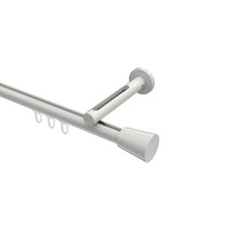 GARDINENSTANGE INNENLAUF Siteno Sitra 520 cm (geteilt in 4 x 130 cm), 1-l&auml;ufig, 20 mm &Oslash; Wei&szlig;