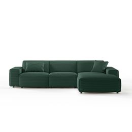 KAWOLA ECKSOFA RANI Smaragdgr&uuml;n Cord