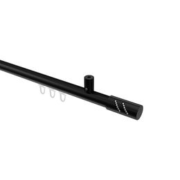 GARDINENSTANGE INNENLAUF Sonius Zoena 140 cm, 1-l&auml;ufig, 20 mm &Oslash; Schwarz