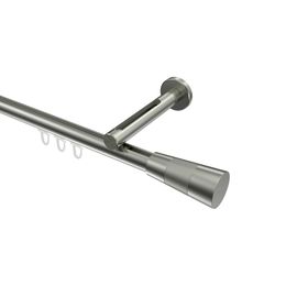 GARDINENSTANGE INNENLAUF Siteno Tanara 480 cm (geteilt in 3 x 160 cm), 1-l&auml;ufig, 20 mm &Oslash; Edelstahl-Optik