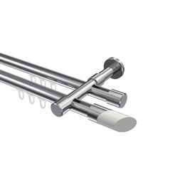 GARDINENSTANGE INNENLAUF Prestige Verano 140 cm, 2-l&auml;ufig, 20 mm &Oslash; Chrom