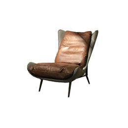 KAWOLA SESSEL ERIO Braun Leder