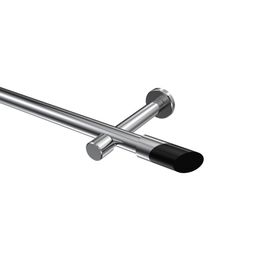 GARDINENSTANGE Prestige Verano 600 cm (geteilt in 3 x 200 cm), 1-l&auml;ufig (ohne Ringe), 20 mm &Oslash; Chrom