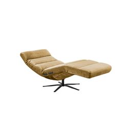 KAWOLA RELAXLIEGE ALINA Gelb Cord Relaxfunktion, Drehbar (360&deg;)