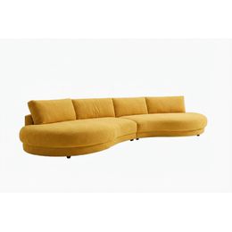 KAWOLA BIG SOFA PADANA Gelb Flachgewebe