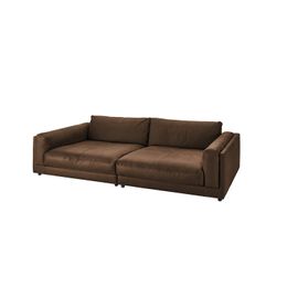 KAWOLA BIG SOFA RAINA Braun Leder