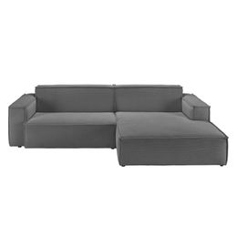 KAWOLA ECKSOFA SAMU Anthrazit Cord
