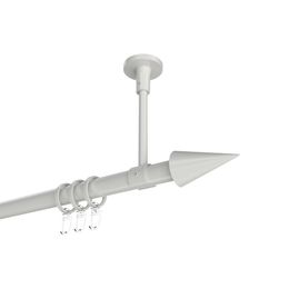 GARDINENSTANGE Sonette Savio 180 cm, 1-l&auml;ufig, 20 mm &Oslash; Wei&szlig;