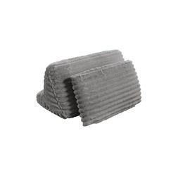 KAWOLA R&Uuml;CKENKISSEN WIOLO SOFT Grau Cord