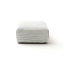 KAWOLA POLSTERHOCKER RANI Silber Cord