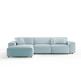KAWOLA ECKSOFA RANI Hellblau Cord