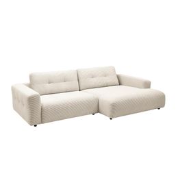 KAWOLA ECKSOFA XL MIKA Cremewei&szlig; Cord