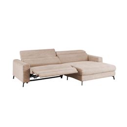 KAWOLA ECKSOFA LAISKA Taupe Cord Relaxfunktion