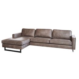 KAWOLA ECKSOFA VILNIUS Anthrazit Lederfaserstoff