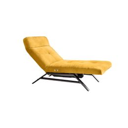 KAWOLA LIEGE MIT MOTORISCHER RELAXFUNKTION AMERIVA Gelb Velvet Relaxfunktion