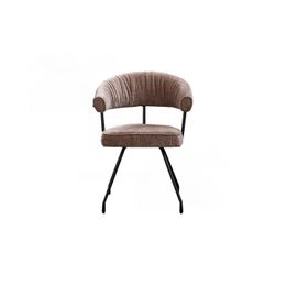 KAWOLA ESSZIMMERSTUHL RUNA Braun Webstoff (1er-Set)