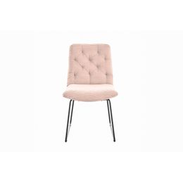KAWOLA ESSZIMMERSTUHL NEW CHARME Pink Cord (1er-Set)