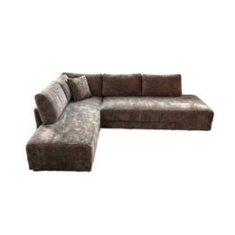KAWOLA SCHLAFSOFA SADIRA Taupe Flachgewebe
