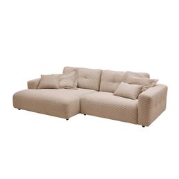 KAWOLA ECKSOFA MIKA Taupe Cord