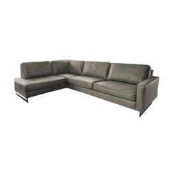 KAWOLA ECKSOFA VILNIUS Anthrazit Lederfaserstoff