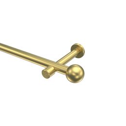 GARDINENSTANGE Prestige Luino 140 cm, 1-l&auml;ufig (ohne Ringe), 20 mm &Oslash; Messing-Optik