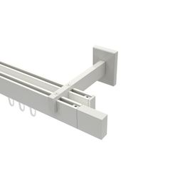 GARDINENSTANGE INNENLAUF Smartline Lox 360 cm (geteilt in 2 x 180 cm), 2-l&auml;ufig, 14x35 mm Wei&szlig;