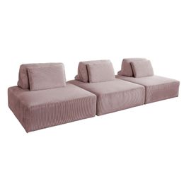 KAWOLA MODULSOFA WIOLO SOFT 3 MODULE 3 KISSEN Pink Cord