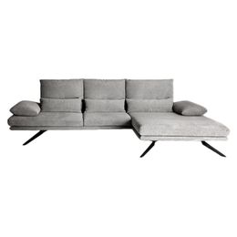 KAWOLA ECKSOFA FENICE Hellgrau Webstoff