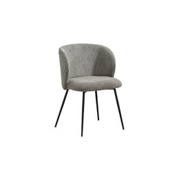 KAWOLA ESSZIMMERSTUHL LENA Grau Cord (1er-Set)