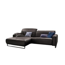 KAWOLA ECKSOFA YORK Grau Leder