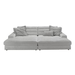KAWOLA BIG SOFA LANA Grau Webstoff
