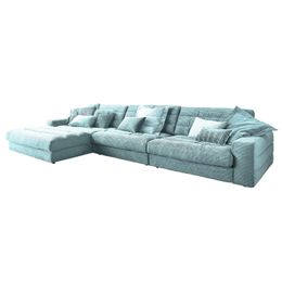 KAWOLA ECKSOFA XL LANA Hellblau Cord