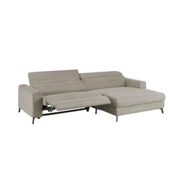 KAWOLA ECKSOFA LAISKA Steingrau Cord Relaxfunktion