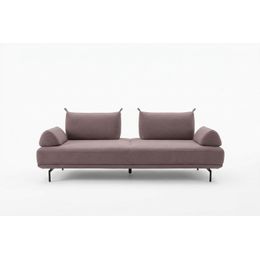 KAWOLA SCHLAFSOFA CANE Violett Webstoff