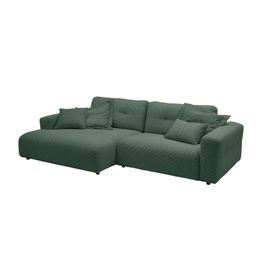 KAWOLA ECKSOFA MIKA Smaragdgr&uuml;n Cord