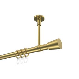 GARDINENSTANGE Sonette Sitra 240 cm (geteilt in 2 x 120 cm), 1-l&auml;ufig, 20 mm &Oslash; Messing-Optik
