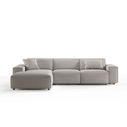 KAWOLA ECKSOFA RANI Steingrau Cord