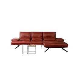 KAWOLA ECKSOFA FENICE Rot Leder