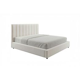 KAWOLA POLSTERBETT CATTURA Cremewei&szlig; Velvet