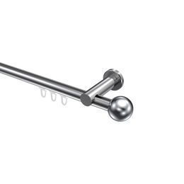 GARDINENSTANGE INNENLAUF Platon Luino 240 cm (geteilt in 2 x 120 cm), 1-l&auml;ufig, 20 mm &Oslash; Chrom