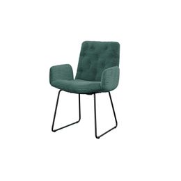 KAWOLA STUHL NEW CHARME Smaragdgr&uuml;n Cord (1er-Set)