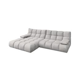 KAWOLA ECKSOFA VIVIEN Silber Velvet
