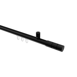 GARDINENSTANGE INNENLAUF Sonius Elanto 180 cm, 1-l&auml;ufig, 20 mm &Oslash; Schwarz