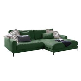 KAWOLA ECKSOFA CARA Smaragdgr&uuml;n Cord