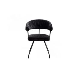 KAWOLA ESSZIMMERSTUHL RUNA Schwarz Webstoff (1er-Set)