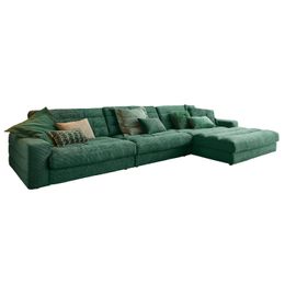 KAWOLA ECKSOFA XL LANA Smaragdgr&uuml;n Cord