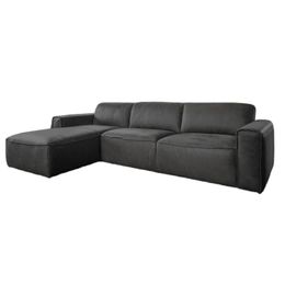 KAWOLA ECKSOFA EXTRA Grau Leder